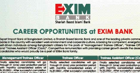 Exim Bank Job Circular - Easy Apply Procedure – www.eximbankbd.com