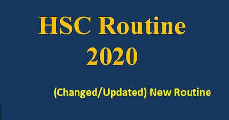 HSC Routine 2020 Dhaka Bangladesh Education Board